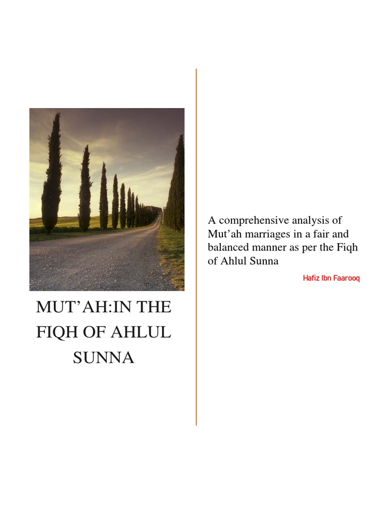 Mutah - in The Fiqh of Ahlul Sunna 1 | PDF | Islamic Ethics | Islamic ...