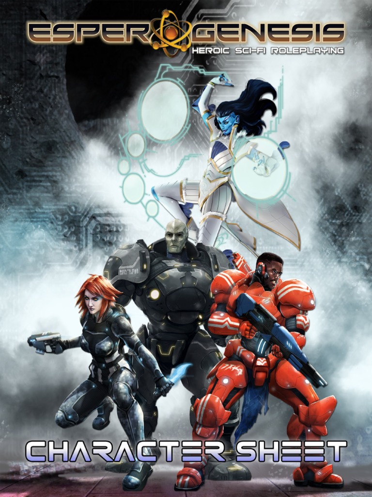 Esper Genesis - Character Sheet Pack | PDF | Role Playing Games