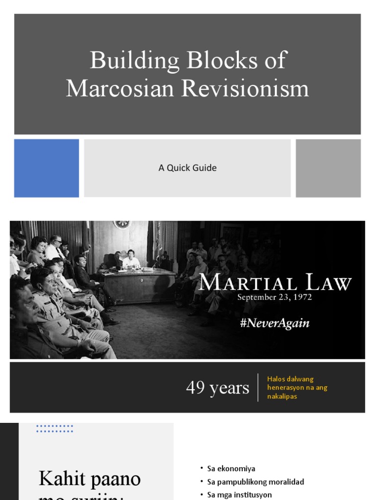 Marcos Revisionism | PDF