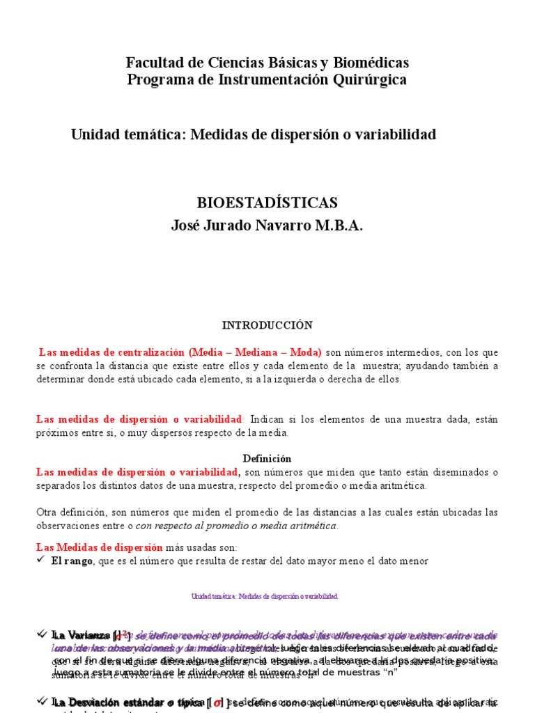 2021-01 Medidas de Dispersión o Variabilidad (Varianza-Desv Típica-Coef ...
