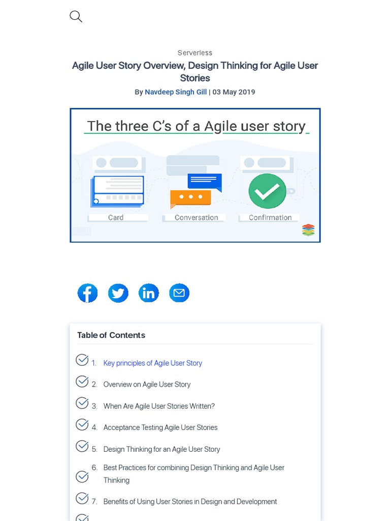 Agile User Story Overview, Design Thinking For Agile User Stories | PDF ...