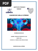 Tríptico de CÁNCER CERVICOUTERINO | PDF | Cáncer | Cáncer de cuello uterino