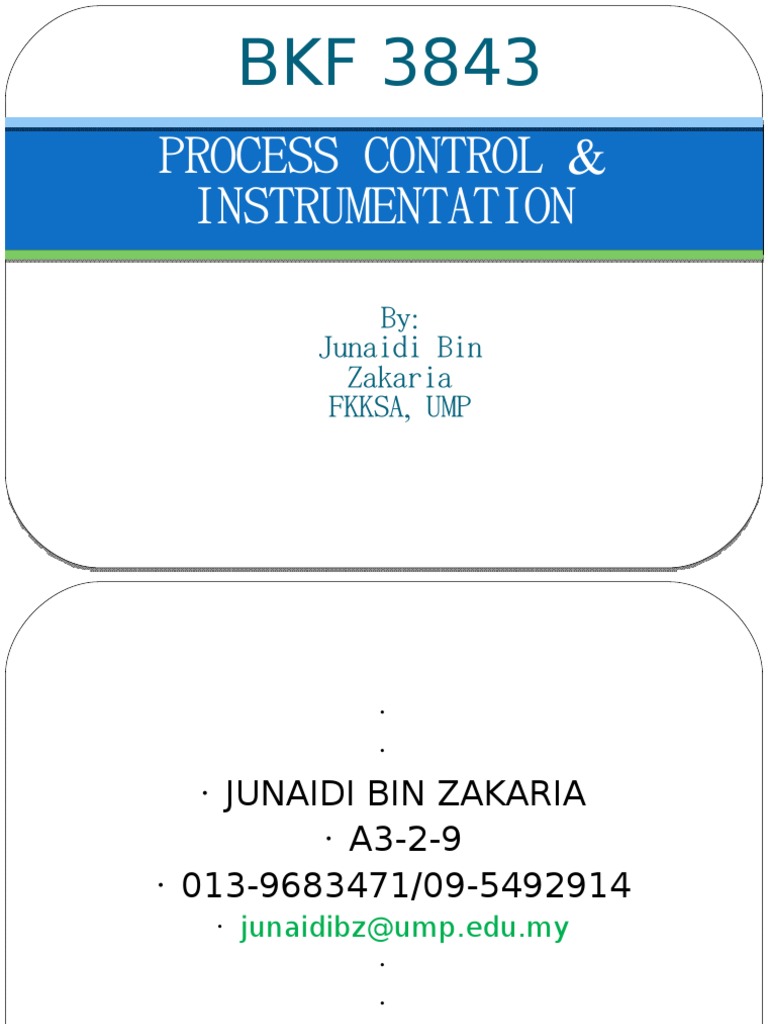 Chap 1 Introduction To Process Control | PDF