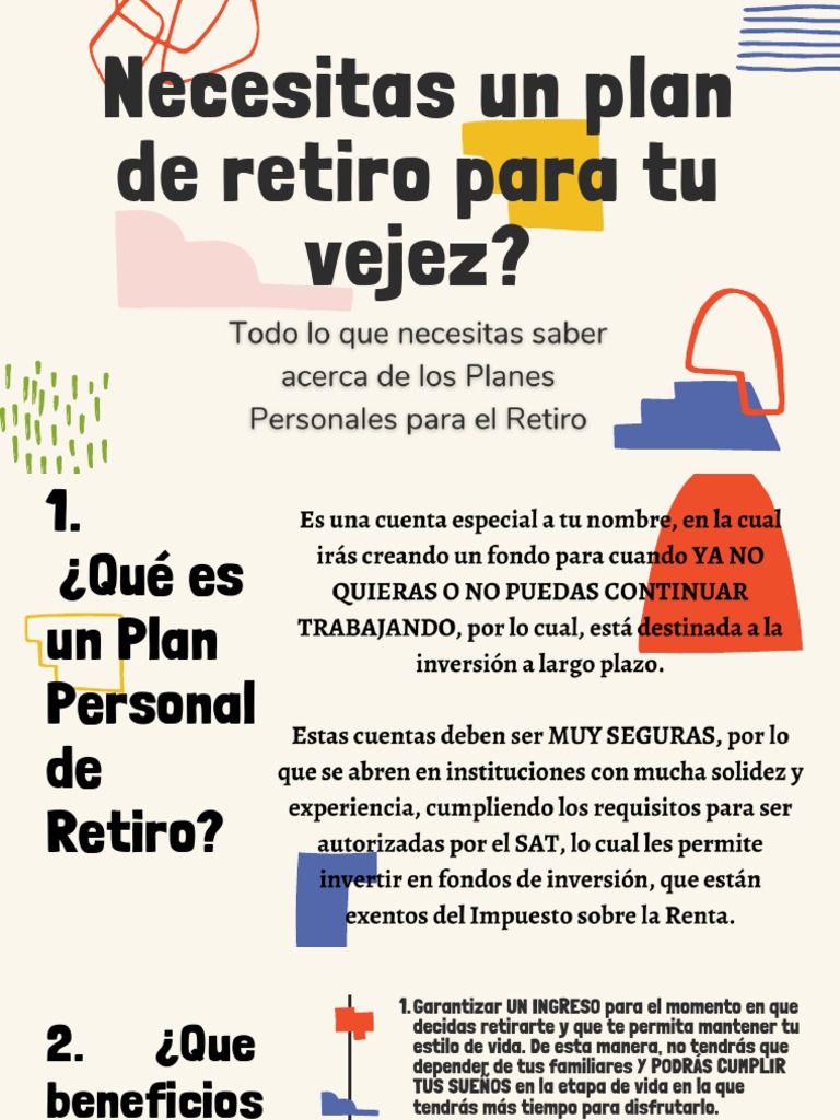 Plan Personal de Retiro: Guía Esencial | PDF | Seguro | Ahorro