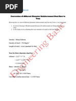 Standard Weights of TOR Steel Bars | PDF | Home & Garden | Science ...