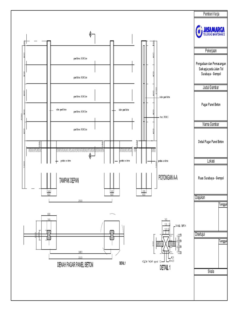 Pagar Panel Beton | PDF