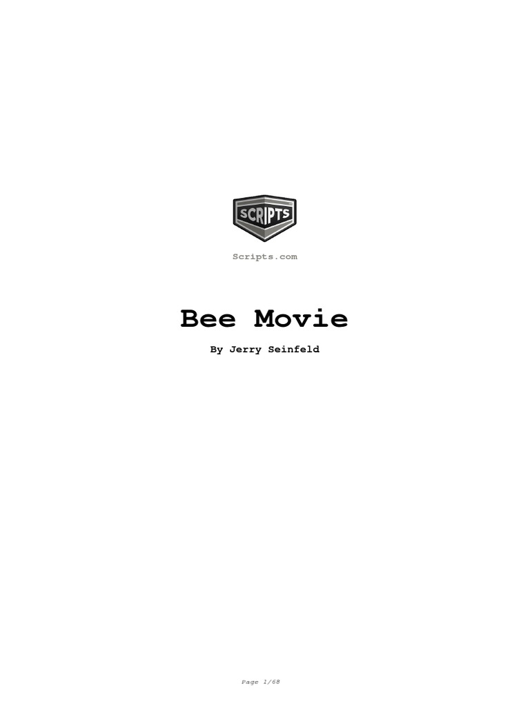 Bee Movie: Barry's Unexpected Journey | PDF | Honey Bee | Beekeeper