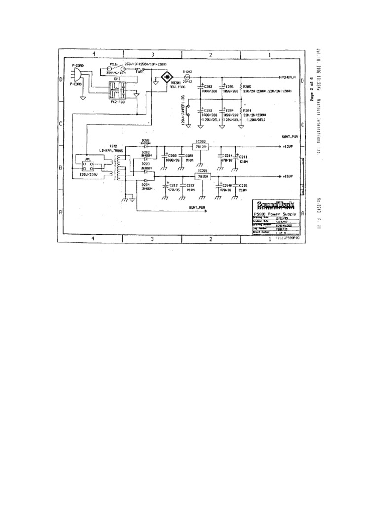 SoundTech PS800 Power Supply SCH | PDF