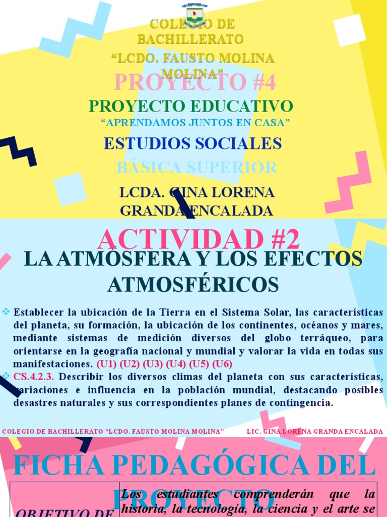 Proyecto 4-Semana 3 - Básica Superior-Eess-Octavo-La Atmósfera y Los Efectos Atmosféricos | PDF ...