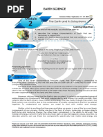 DETAILED LESSON PLAN Earth and Life Sciences Grade 11 Week 1 | PDF ...