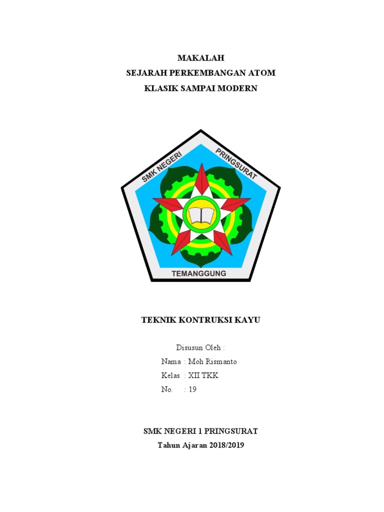 Makalah Sejarah Perkembangan Atom | PDF | Filsafat