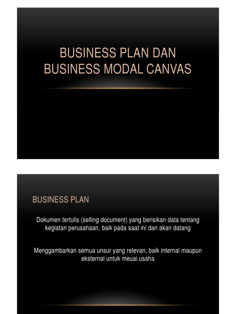 12-Business Plan Dan Business Modal Canvas | PDF