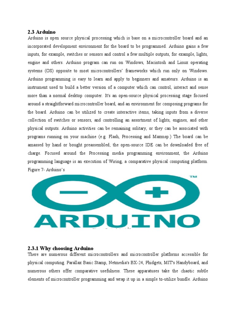 Arduino | PDF | Arduino | Computer Architecture