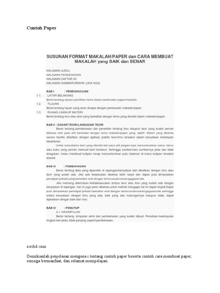 Contoh Paper | PDF
