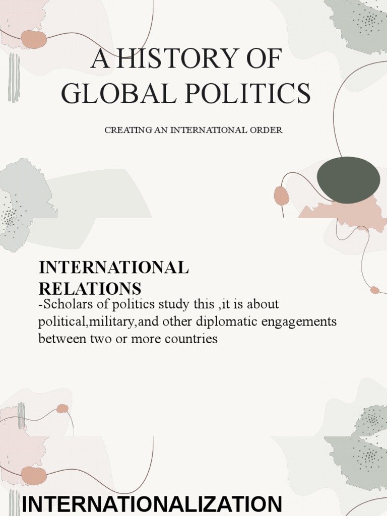 A History of Global Politics | PDF | Internationalism (Politics ...