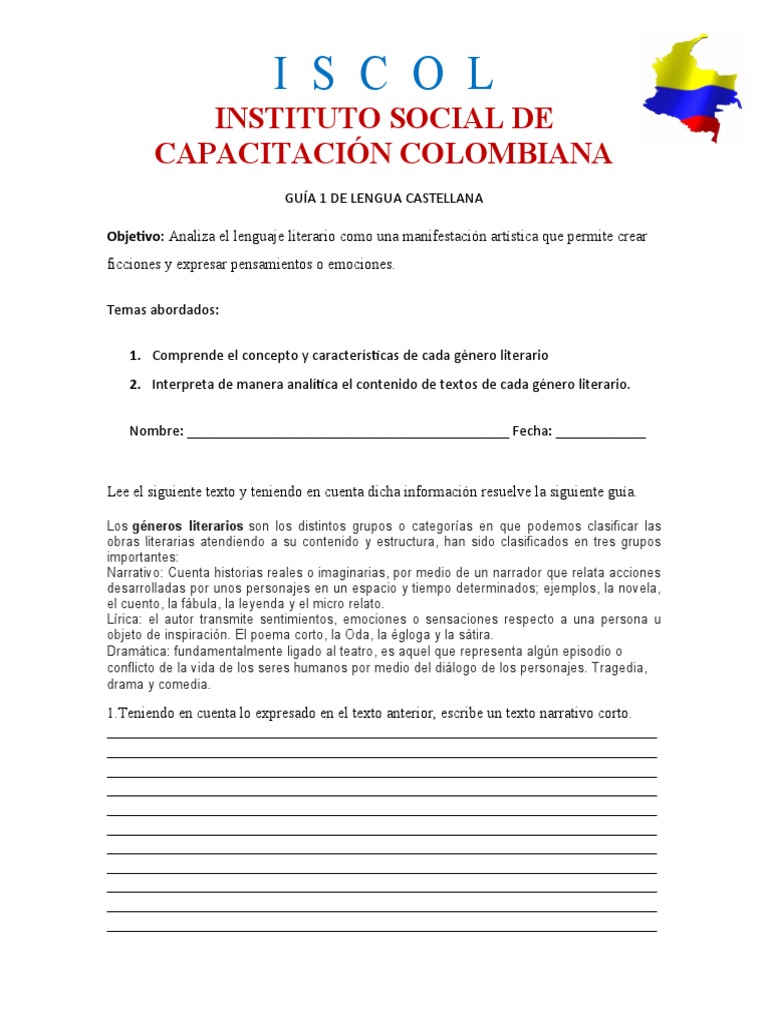 Guía de Géneros Literarios en Español | PDF | Ficción general