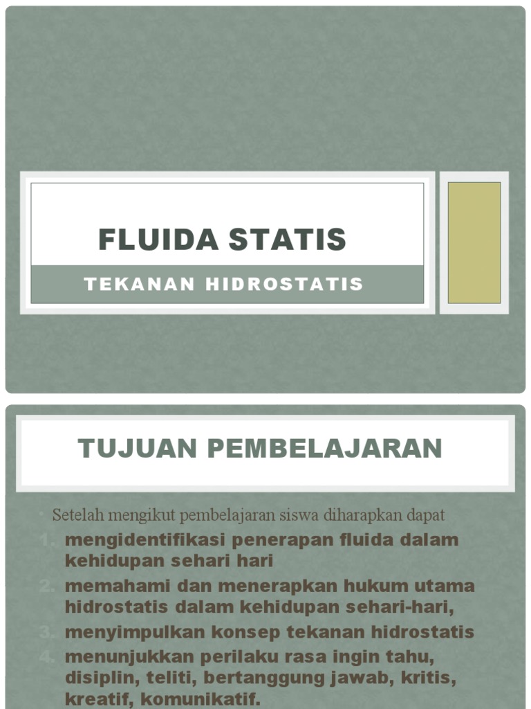 Fluida Statis | PDF