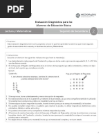 Prueba 2do Grado de Secundaria | PDF