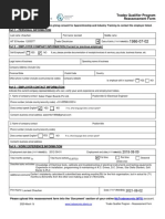 Artisan RPL Trade Test Application Form | PDF