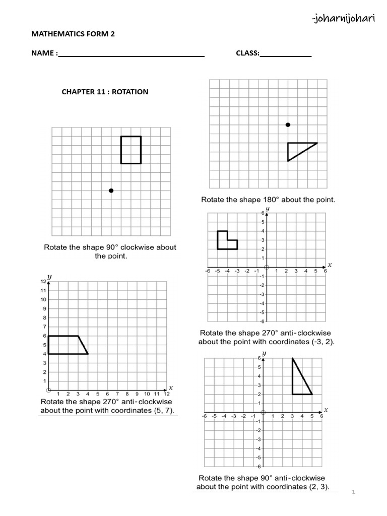 Joharnijohari: Mathematics Form 2 NAME: - CLASS | PDF