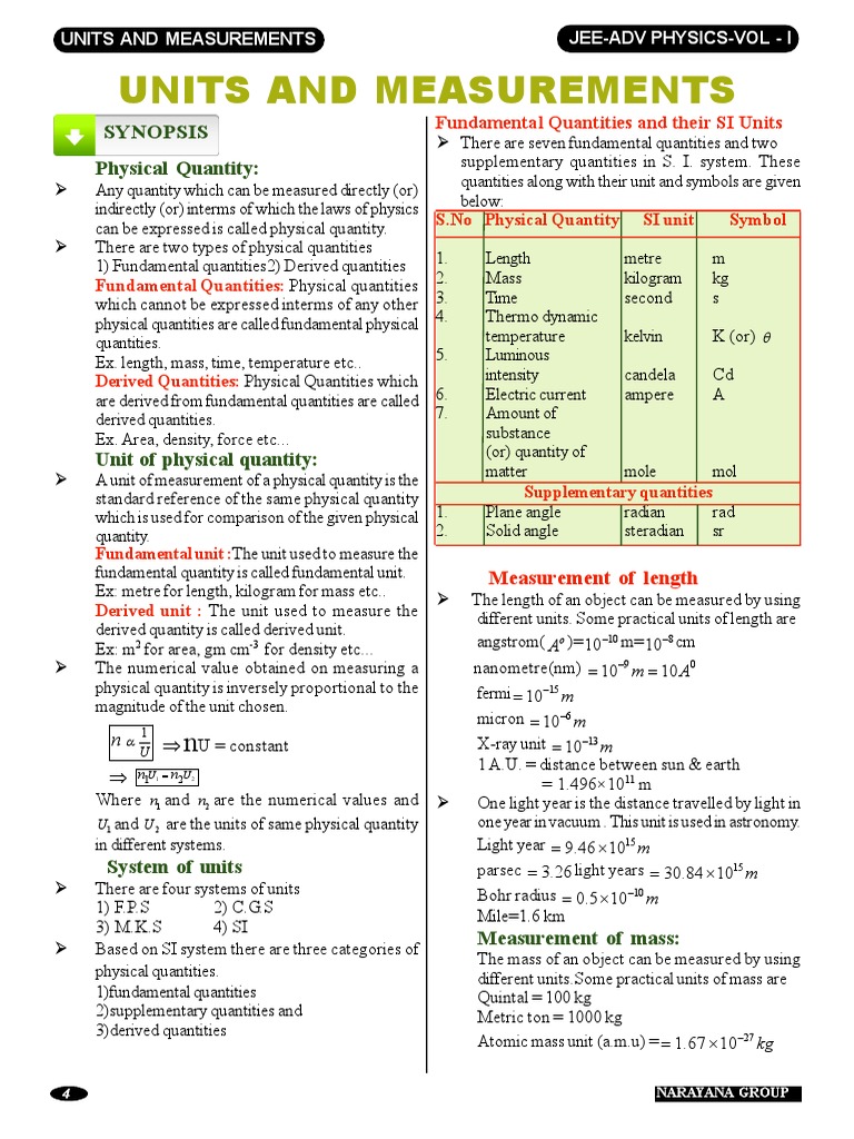 2.units and Measurements 4 37 | PDF | Observational Error | Significant Figures