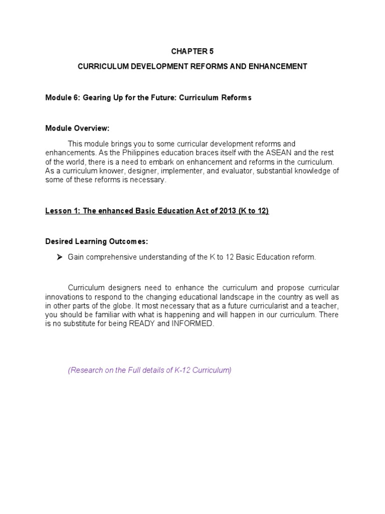 Chapter 5 (Module 6-Lesson 1 Module 7-Lessons 1-2 & Module 8-Lessons 1 ...