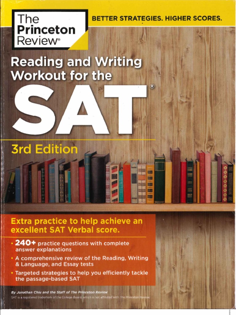The Princeton Review - Reading & Writing Workout For The SAT (2016 ...