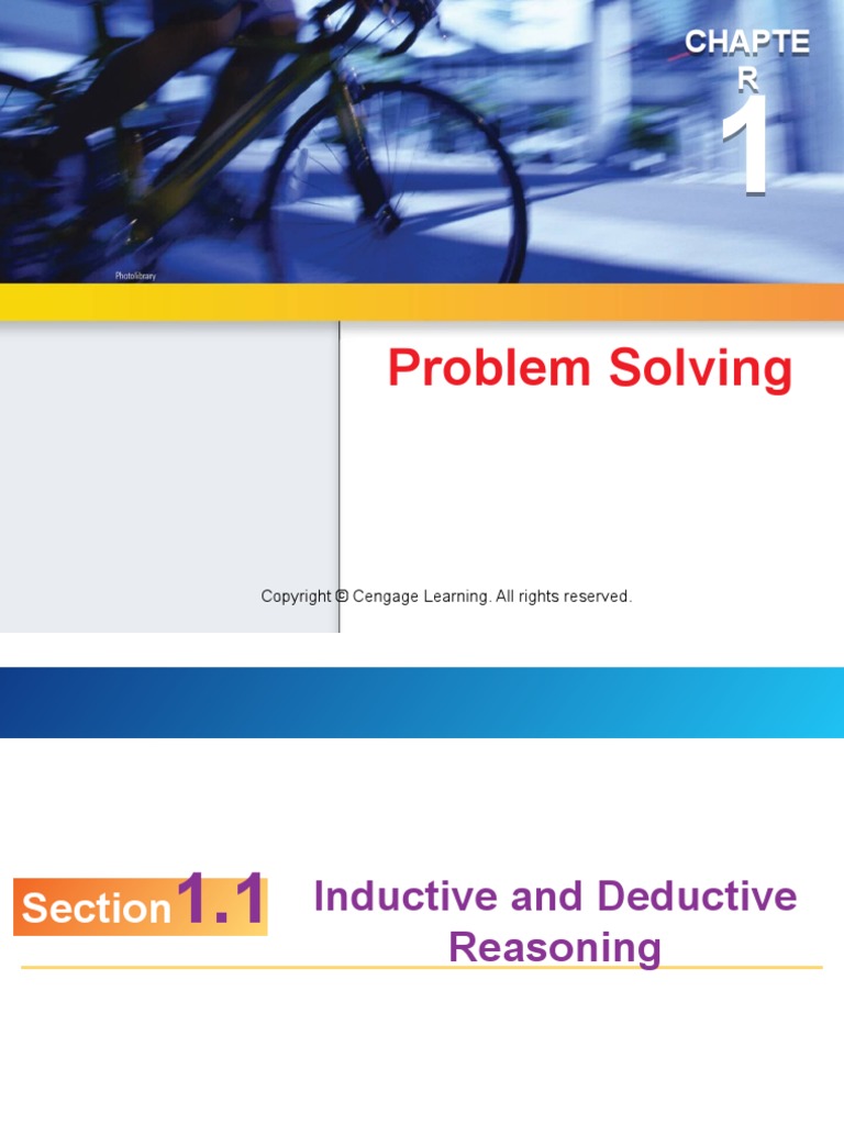 Problem Solving: Chapte R | PDF | Deductive Reasoning | Inductive Reasoning