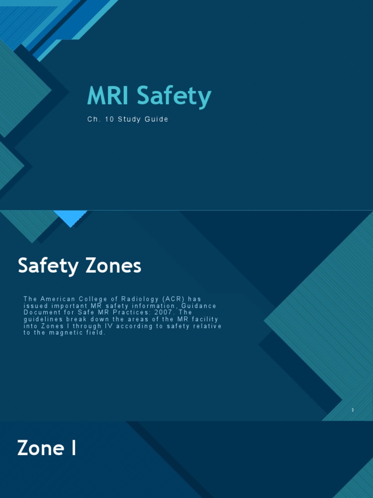 MRI Safety Guidelines Overview | PDF | Magnetic Resonance Imaging ...