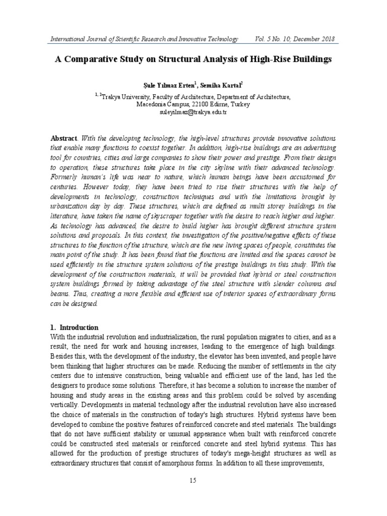 A Comparative Study On Structural Analysis of High-Rise Buildings | PDF ...