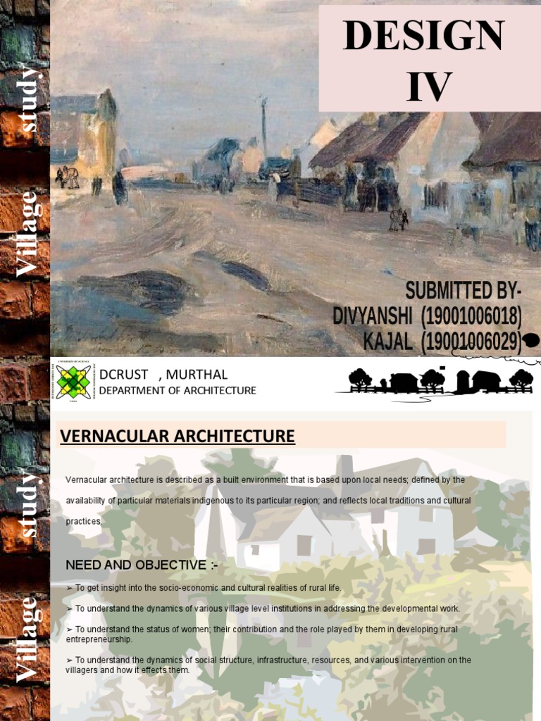 Sem 4 Design Village Study | PDF