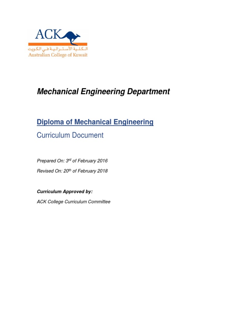 Mechanical Diploma Bind | PDF | Engineering | Mechanical Engineering