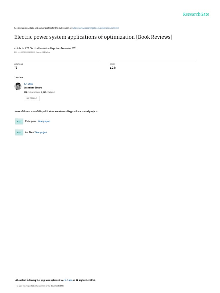 Power System Optimization Guide | PDF | Mathematical Optimization ...