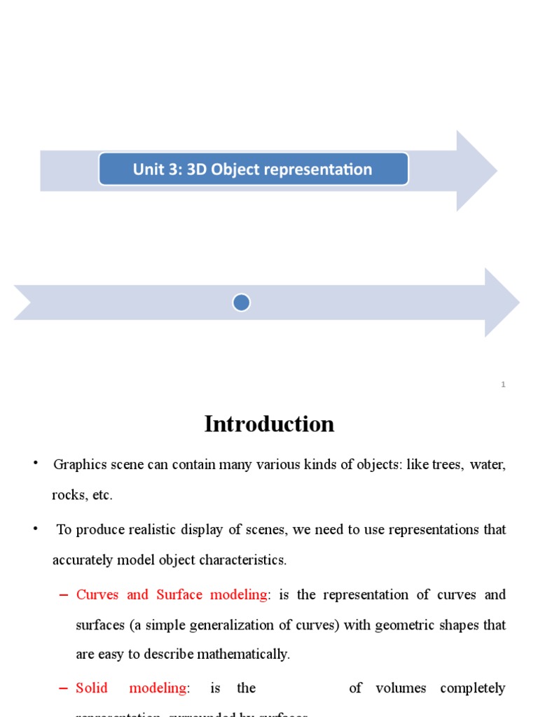 3D Object Representation Guide | PDF | Vertex (Geometry) | Polygon