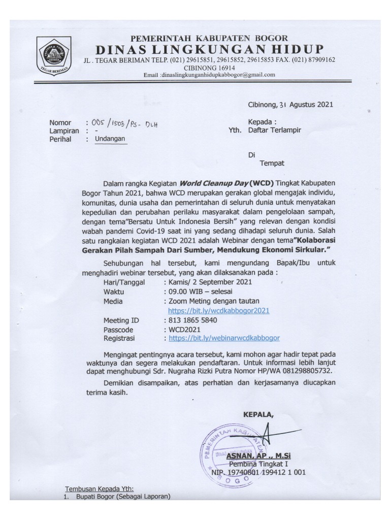 Undangan Webinar WCD 2021 | PDF