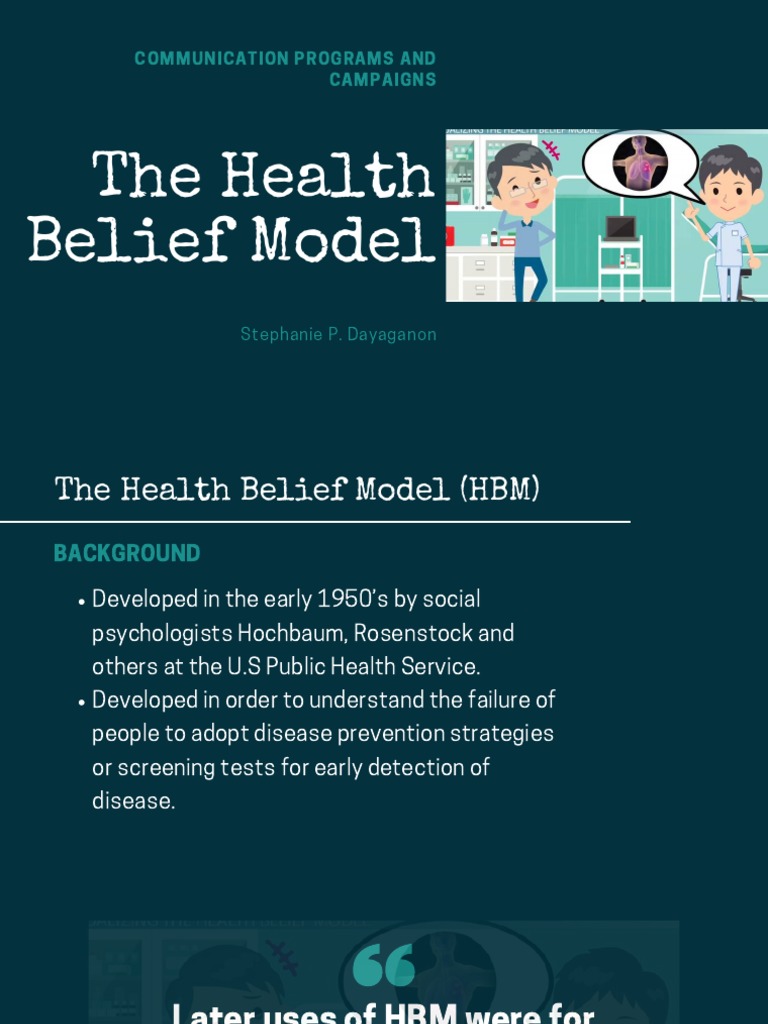 The Health Belief Model | PDF | Psychological Concepts | Psychology