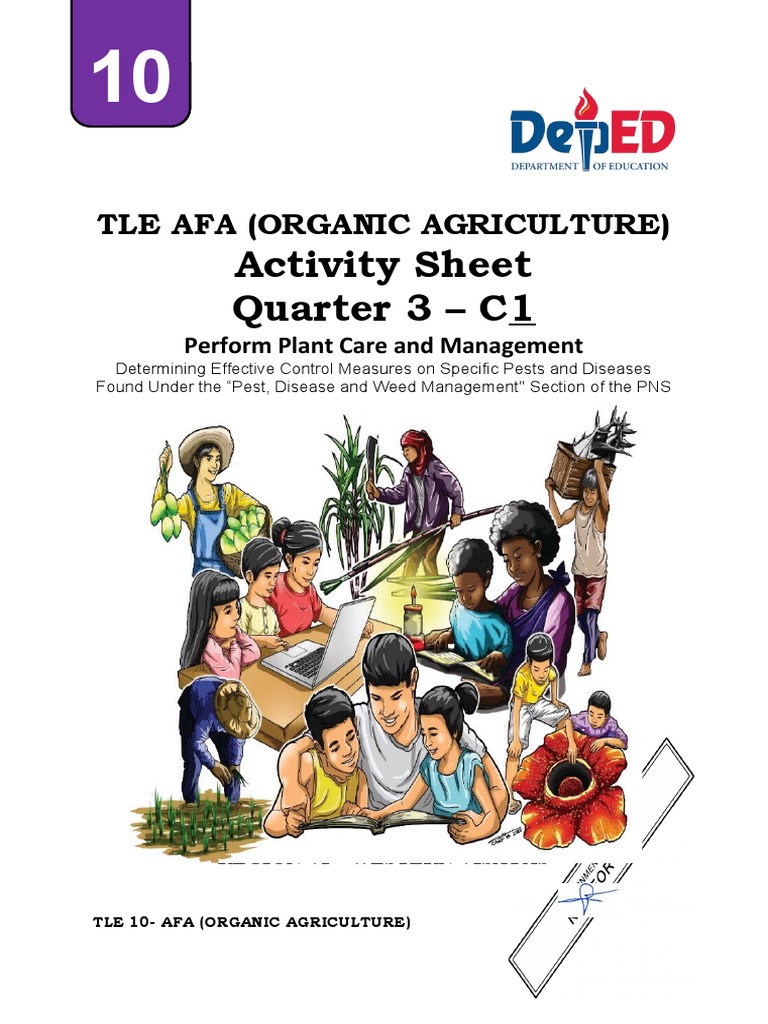 Tle-10 Afa Oa q3 Las 1 | PDF | Pupa | Insects