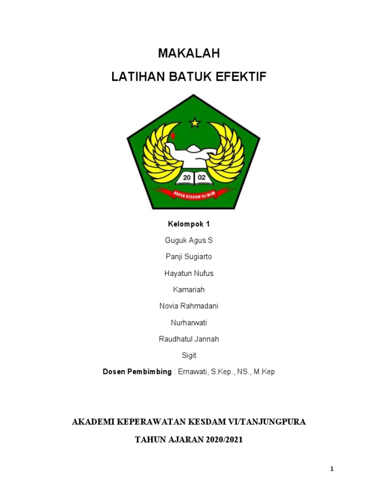 Batuk Efektif Kelompok 1 | PDF