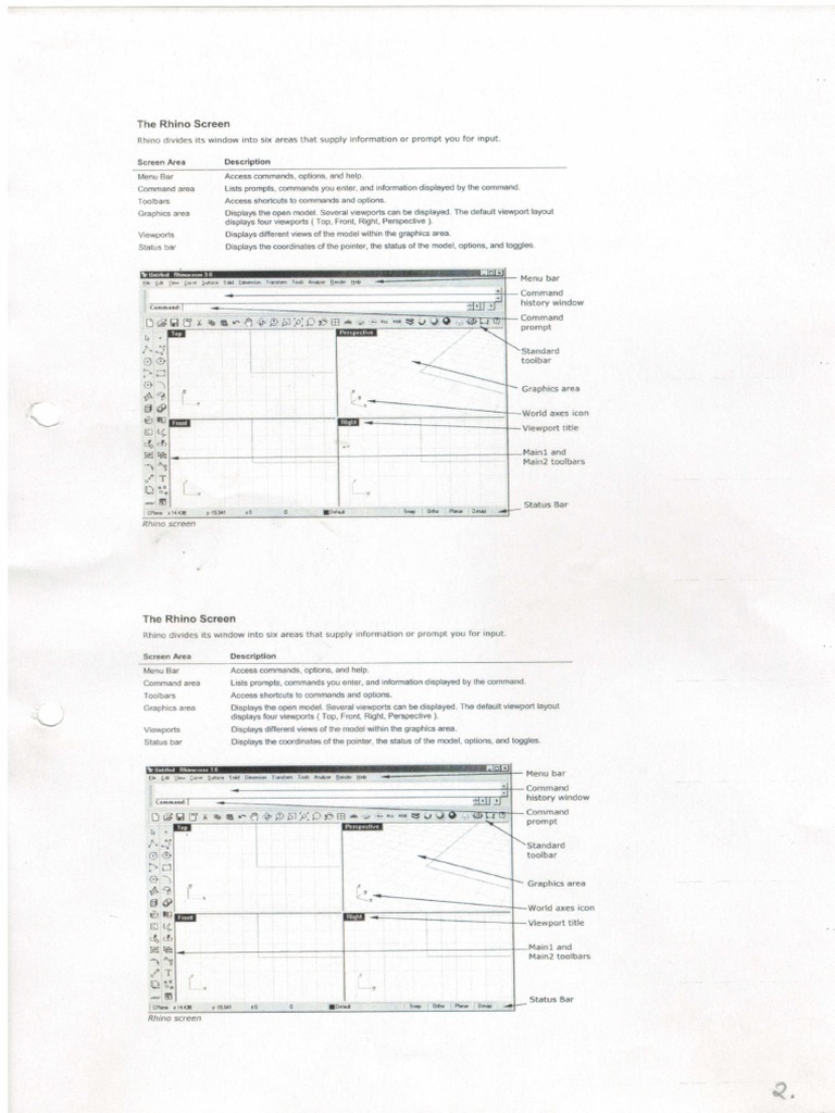 Rhino Interface Guide | PDF | Graphical User Interfaces | Computing