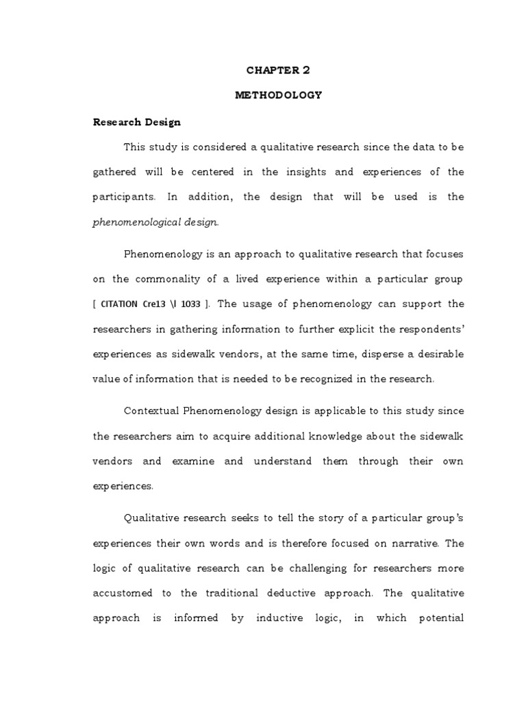 Chapter 2 Example | PDF | Interview | Qualitative Research