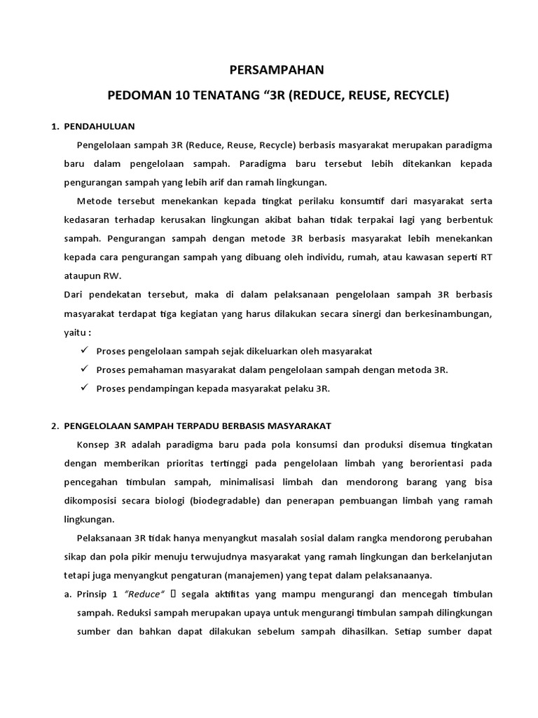 Persampahan Fix | PDF | Sains & Matematika | Teknologi & Rekayasa