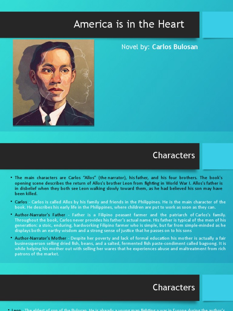 America Is in The Heart: Novel By: Carlos Bulosan | PDF