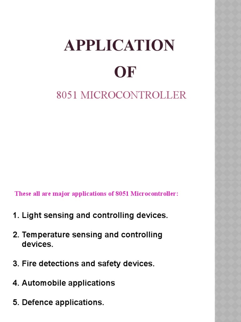Application of 8051 Microcontroller | PDF | Fires | Infrared
