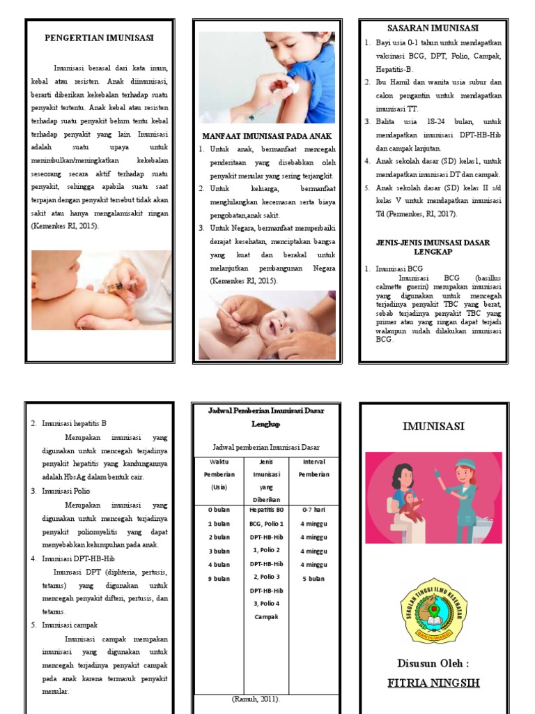 Leaflet SAP Imunisasi | PDF