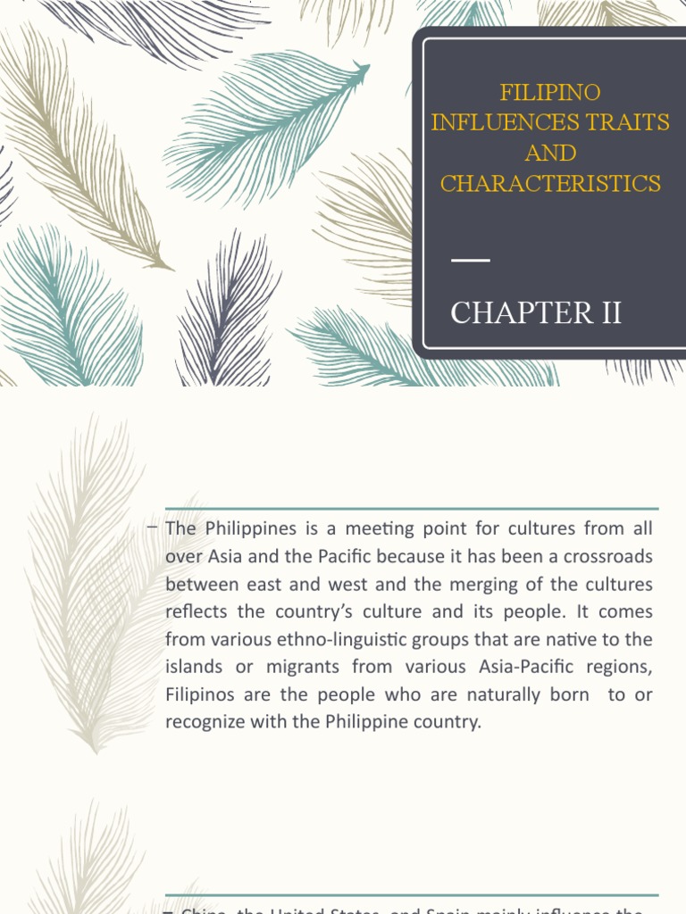 Filipino Influences Traits AND Characteristics | PDF | Human Nature