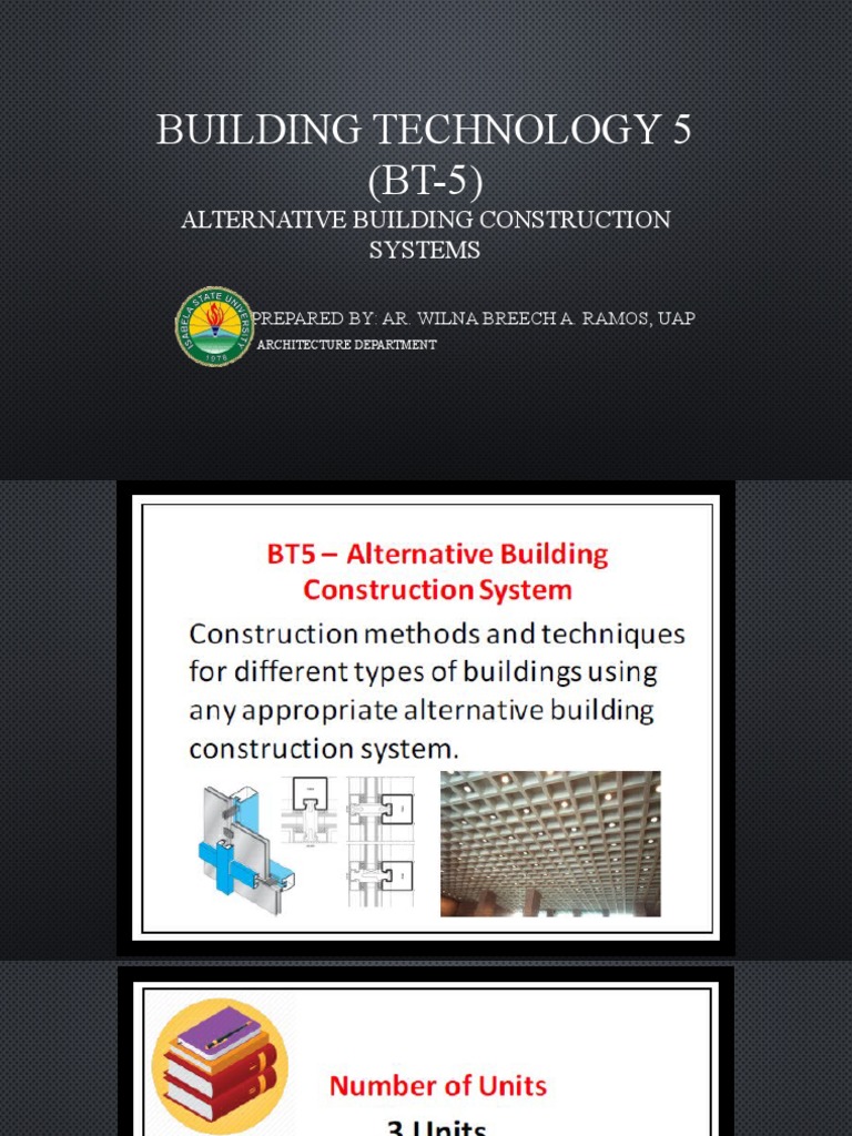 Week 1 Building Technology 5 (Bt-5) | PDF | Science & Mathematics