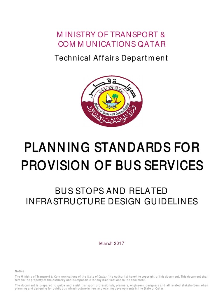 PWA-REF-078 MoTC Bus Infrastructure Design Guidelines | PDF | Bus ...