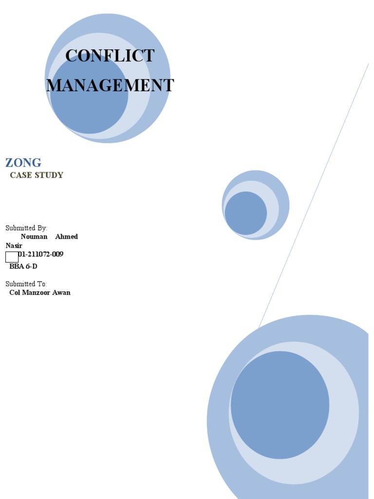 Conflict Management: Case Study | PDF | Communication | Business