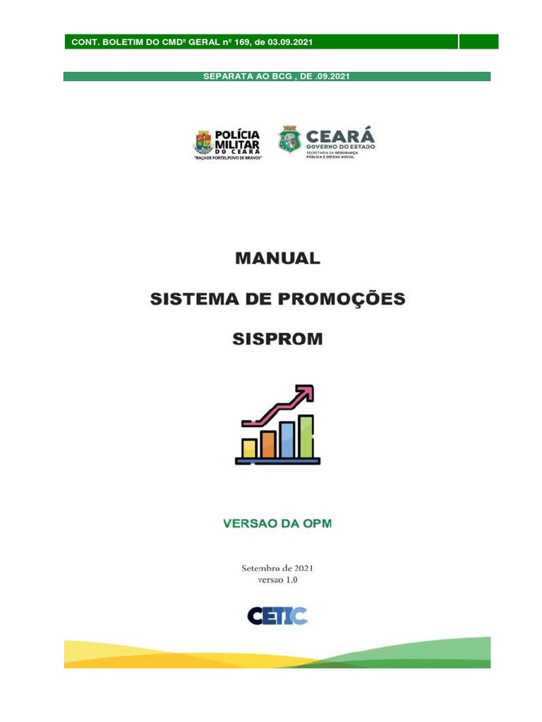Manual Do Sistema de Promoção - SISPROM | PDF