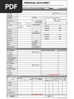 CS Form No. 212 Revised Personal Data Sheet - 2017 | PDF | Passport | Personally Identifiable ...